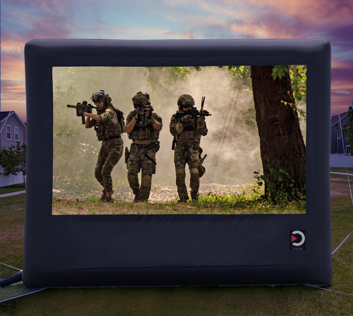 Elite Outdoor Movies Home 10 ft Inflatable Screen